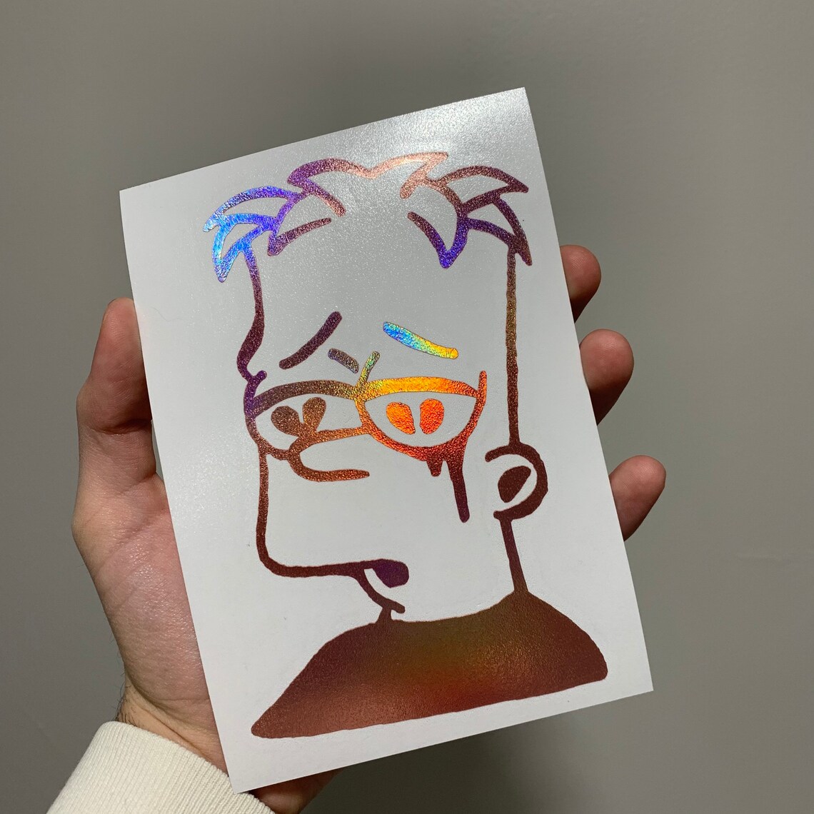 Sad Bart Simpson Vinyl Window Decal Car Sticker Etsy