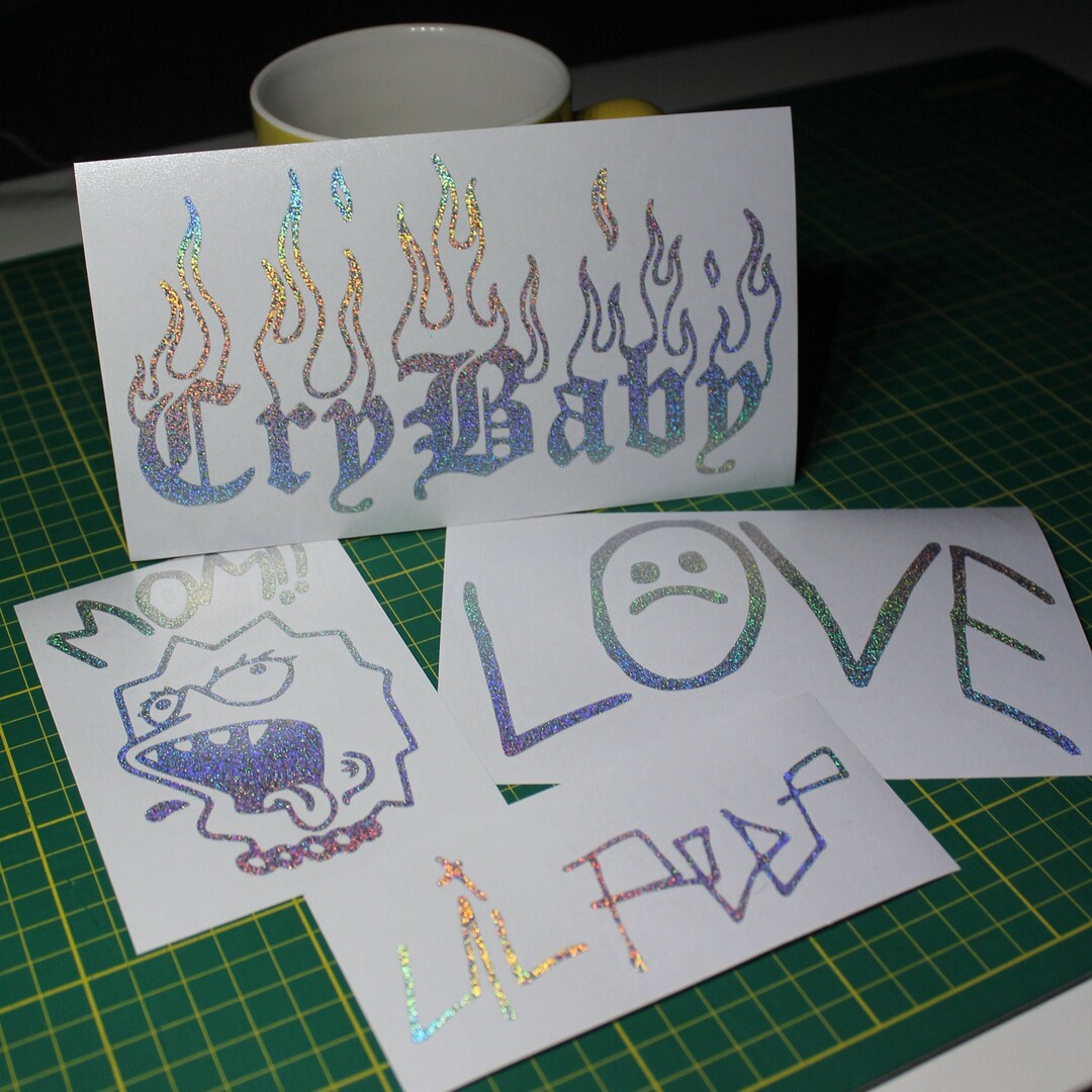 4 Pack PEEP Sticker Vinyl Window Decal | Crybaby | LOVE | Mom!! | Lil ...