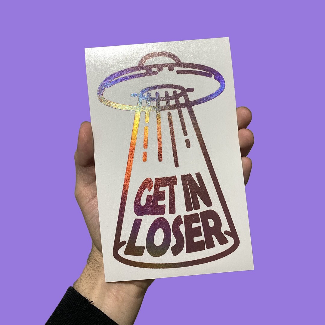 GET IN LOSER Vinyl Window Decal Car Sticker - Etsy