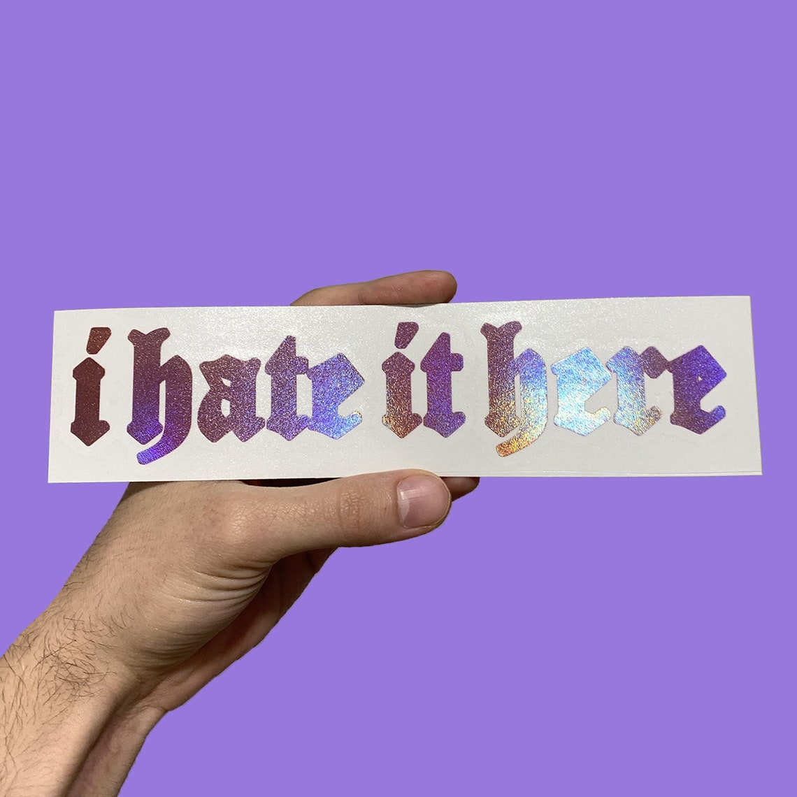 I HATE IT HERE Vinyl Window Decal Car Sticker | Etsy