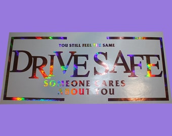 DRIVE SAFE Someone Cares About YOU Vinyl Window Decal Car | Etsy