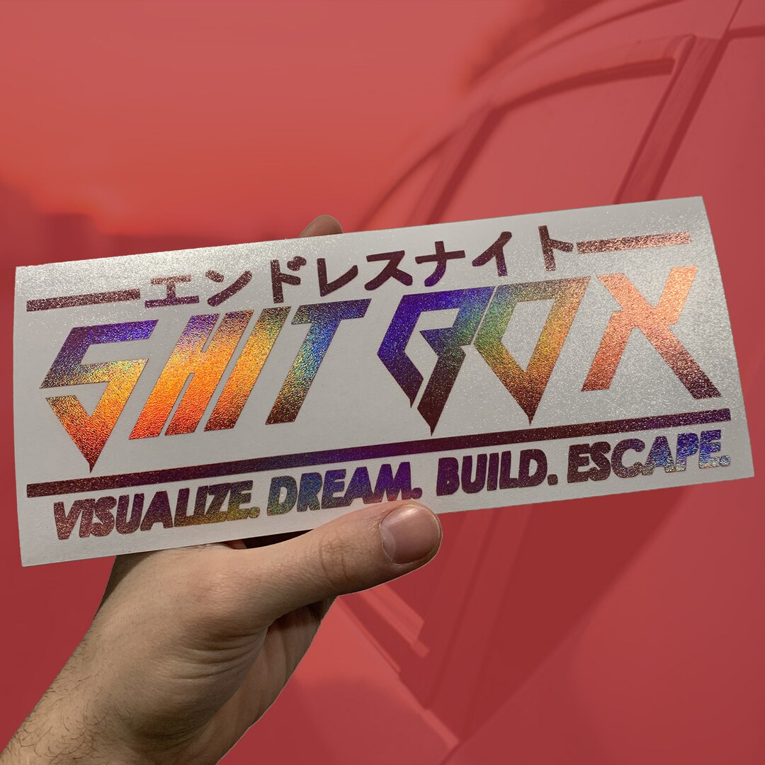 JDM SHIT BOX Vinyl Window Decal Car Sticker - Etsy