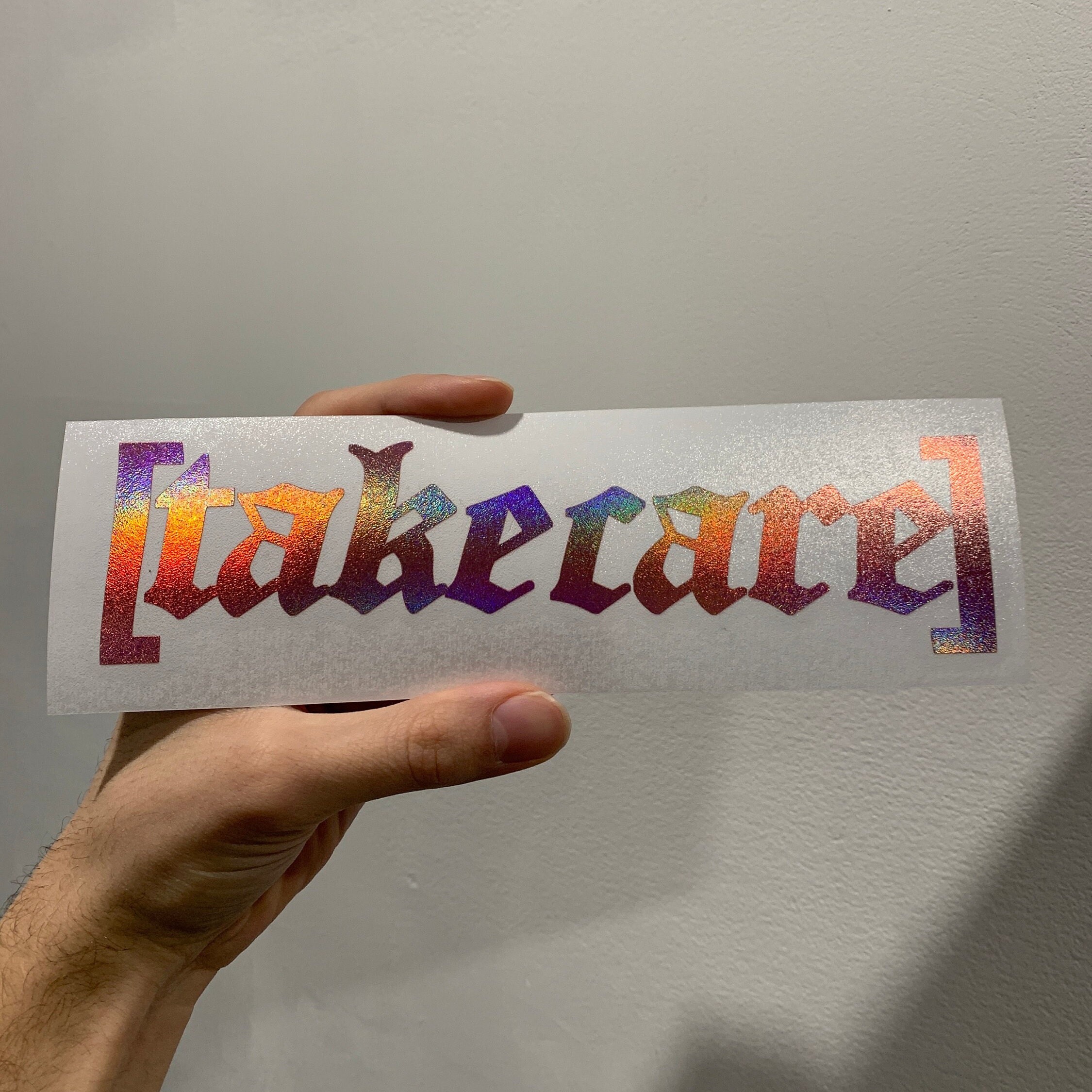 TAKE CARE Vinyl Window Decal Car Sticker - Etsy
