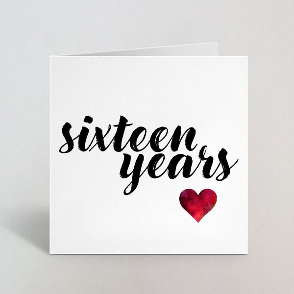 16th Anniversary - Etsy