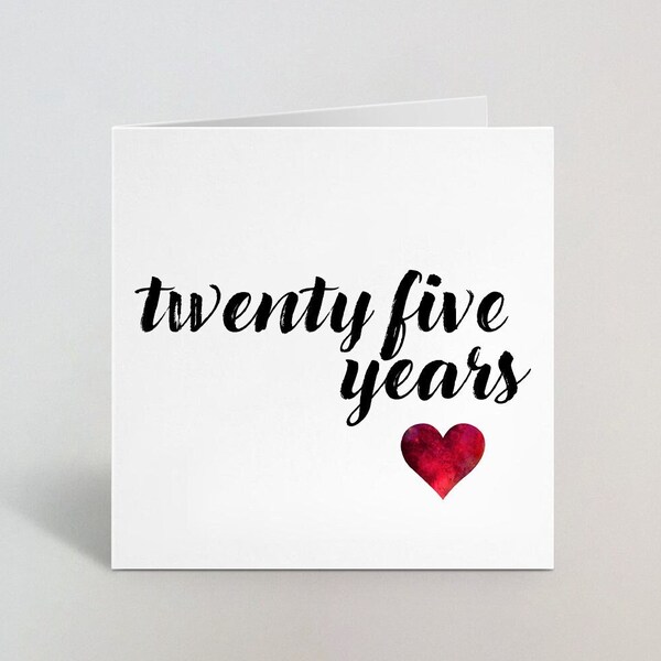 25th Anniversary - Etsy