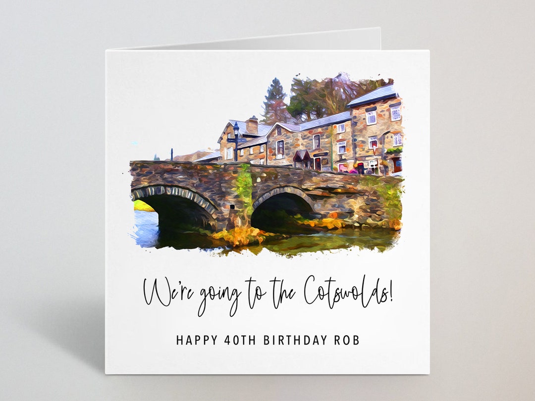Personalised We're Going to the Cotswolds Card - UK Cotswolds England ...