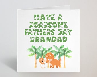 Cute Illustrated T-rex Dinosaur Superhero Dad Fathers Day Card - Etsy UK