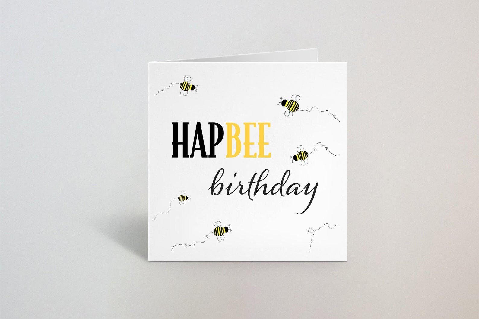 Hap-Bee Happy Birthday Card for Him Her Greeting Love Bee Bees | Etsy