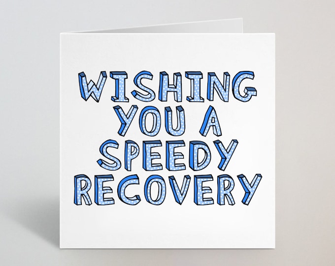 Wishing You A Speedy Recovery Greeting Card - Thinking of You Support ...