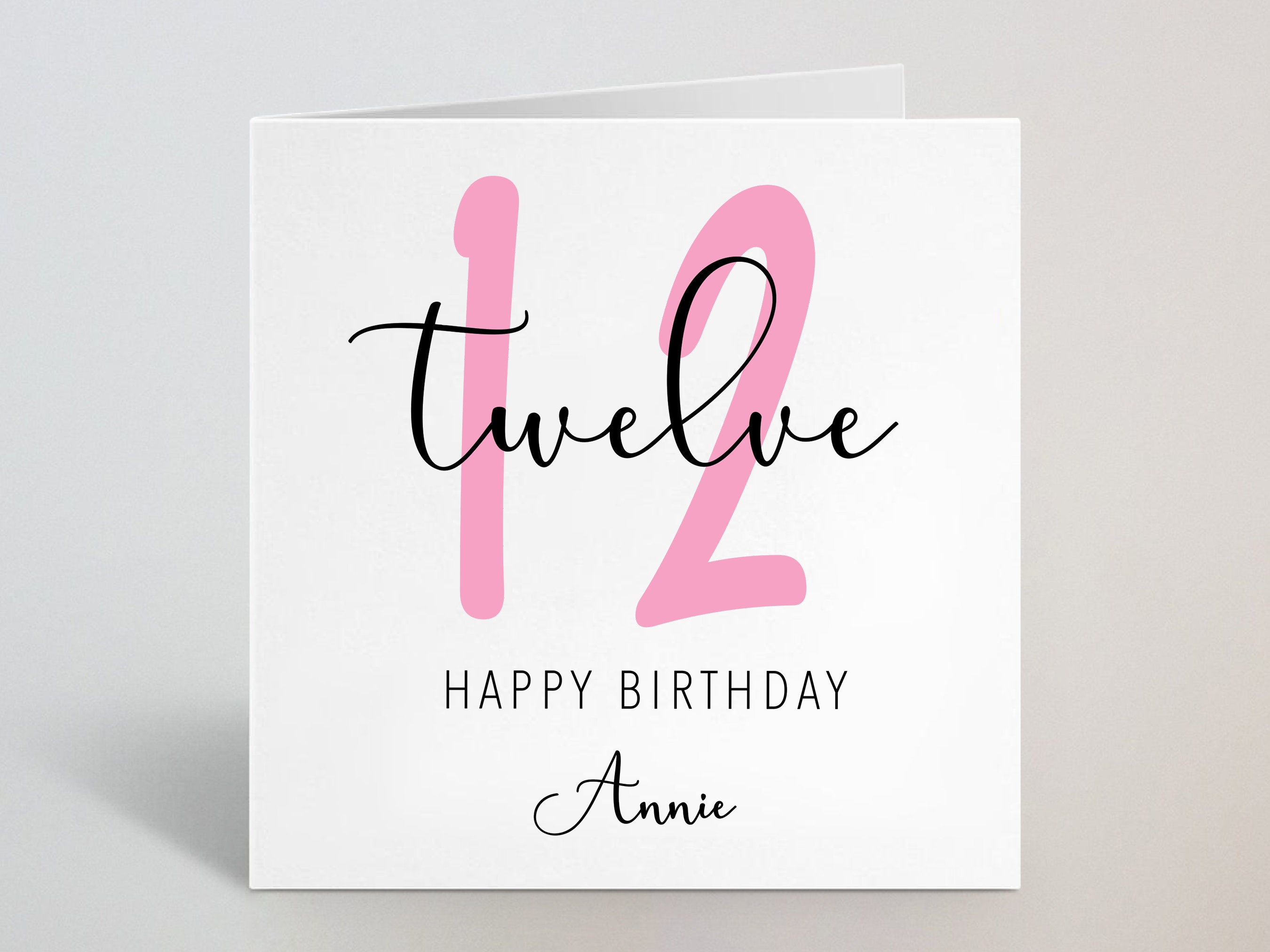 Happy Birthday Cursive Pink