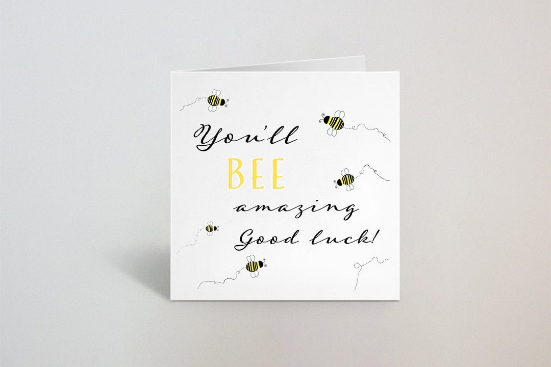 You'll Bee Amazing Good Luck Card Best Wishes Card Exams Driving Test ...