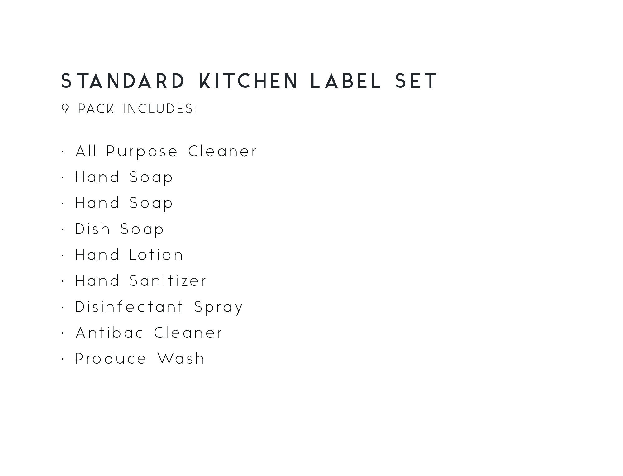 Kitchen Labels | Cleaning Labels | Hand Soap Labels | Dish Soap Labels ...