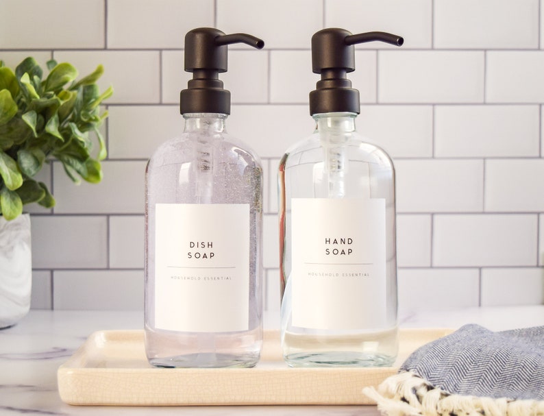 Kitchen Labels | Cleaning Labels | Hand Soap Labels | Dish Soap Labels ...