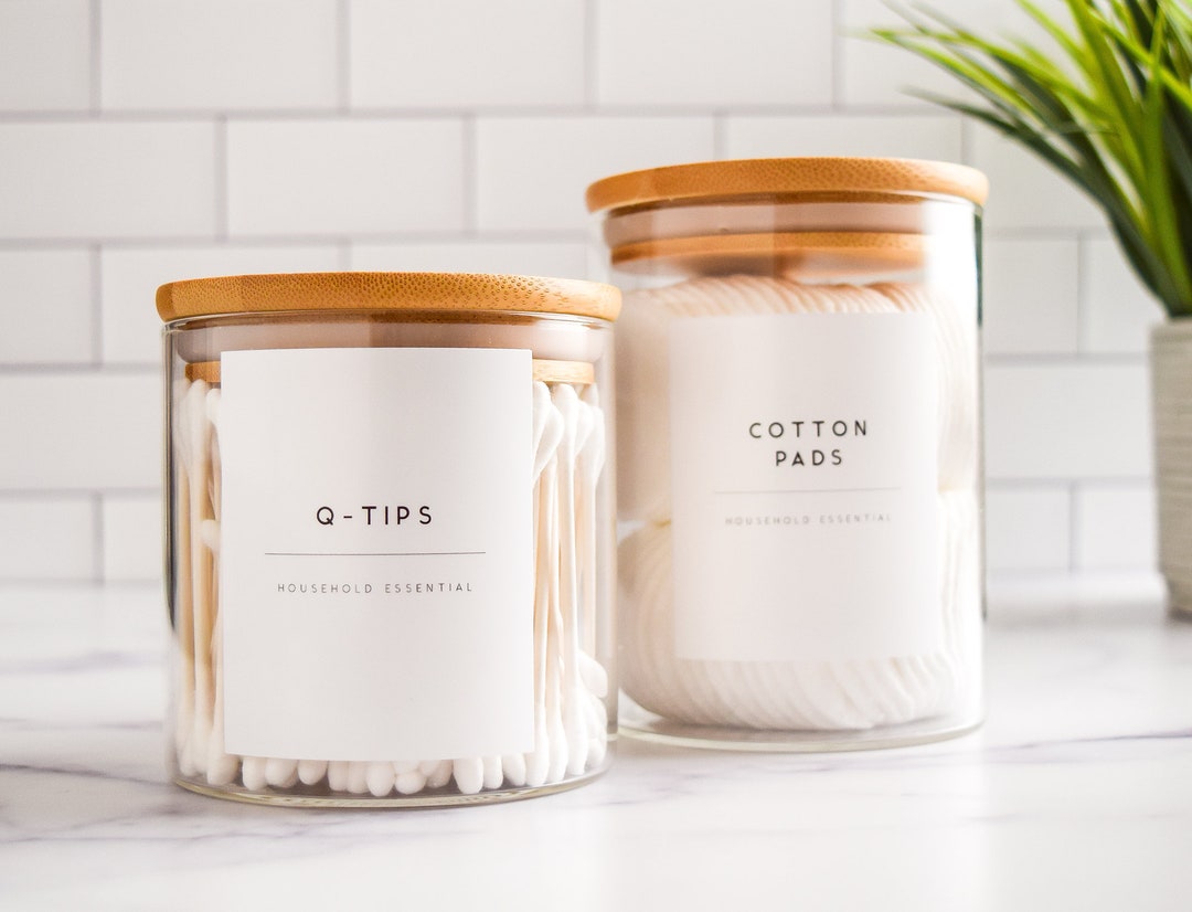 Bathroom Labels | Label Set | Waterproof | Custom Labels | Home ...