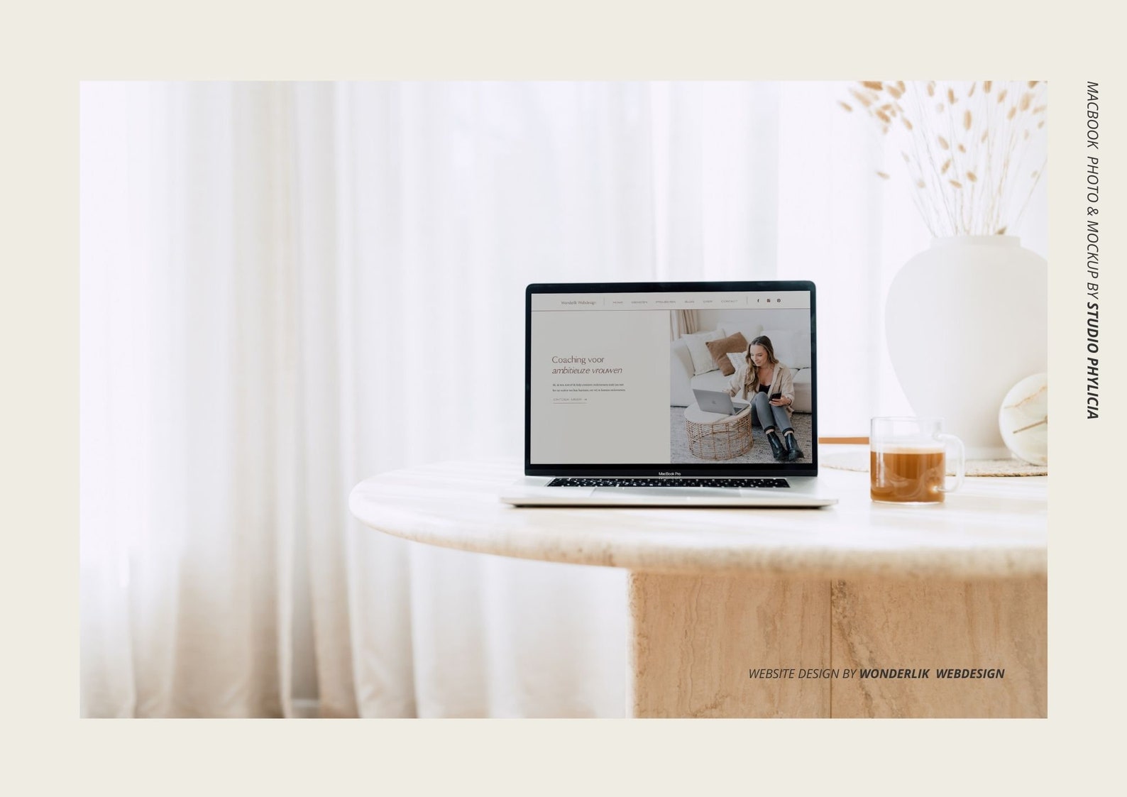 Realistic MacBook Mockup, Web Design (PSD, JPG) - Etsy