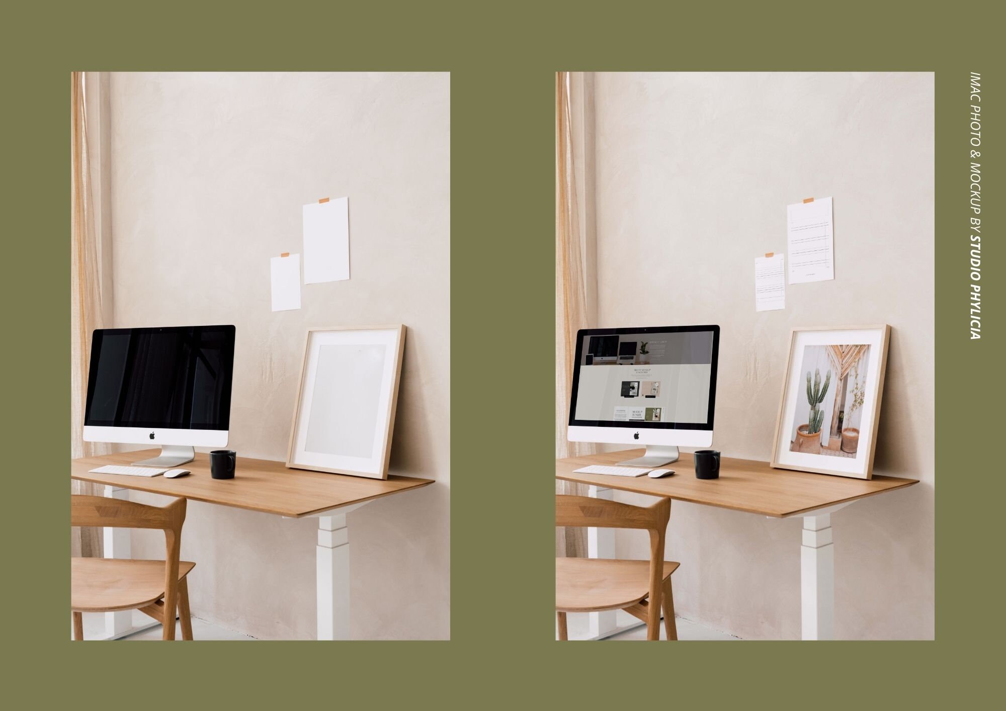 Imac Mockup Frame Mockup Paper Mockups Mockups for - Etsy