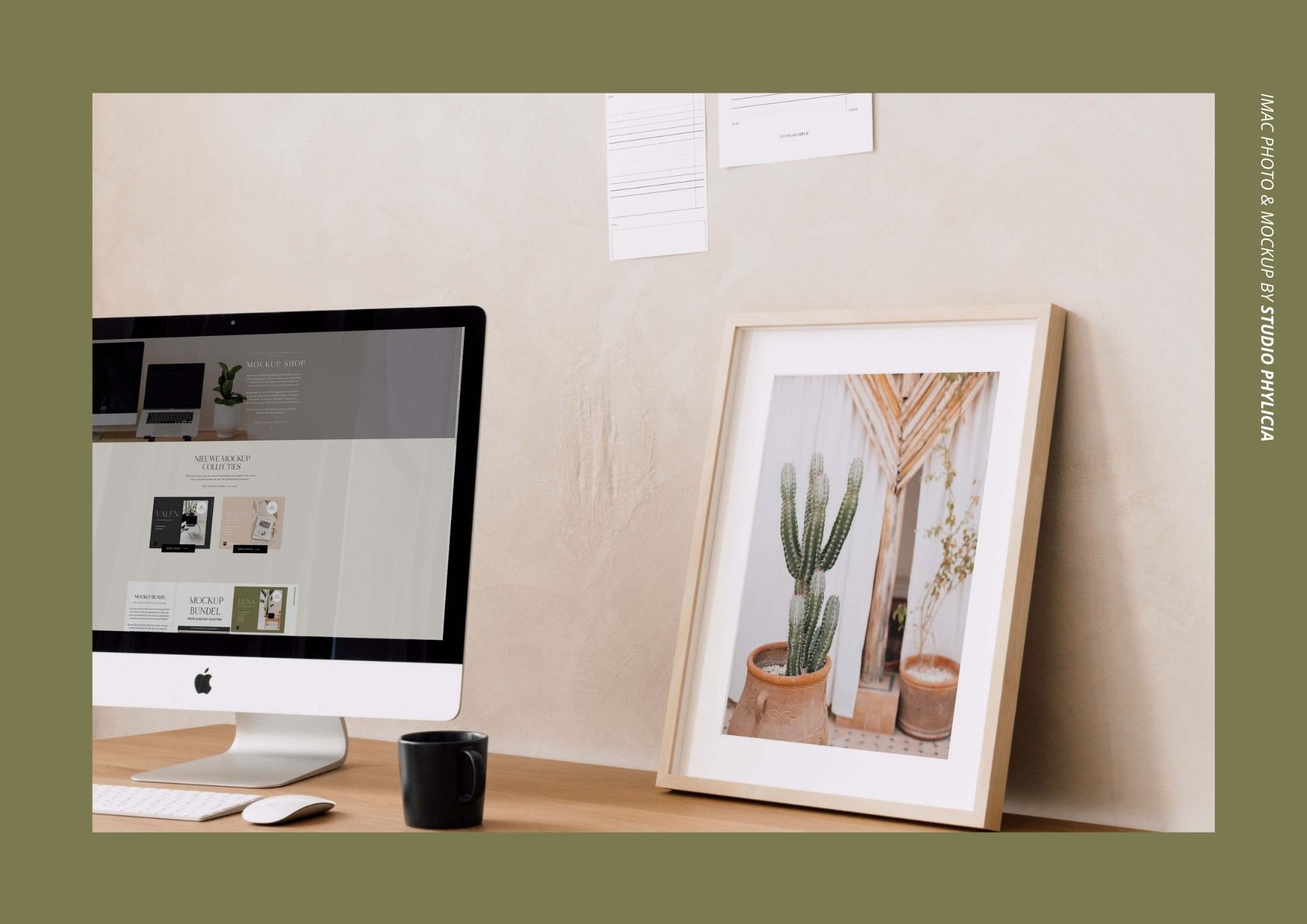 Imac Mockup Frame Mockup Paper Mockups Mockups for - Etsy