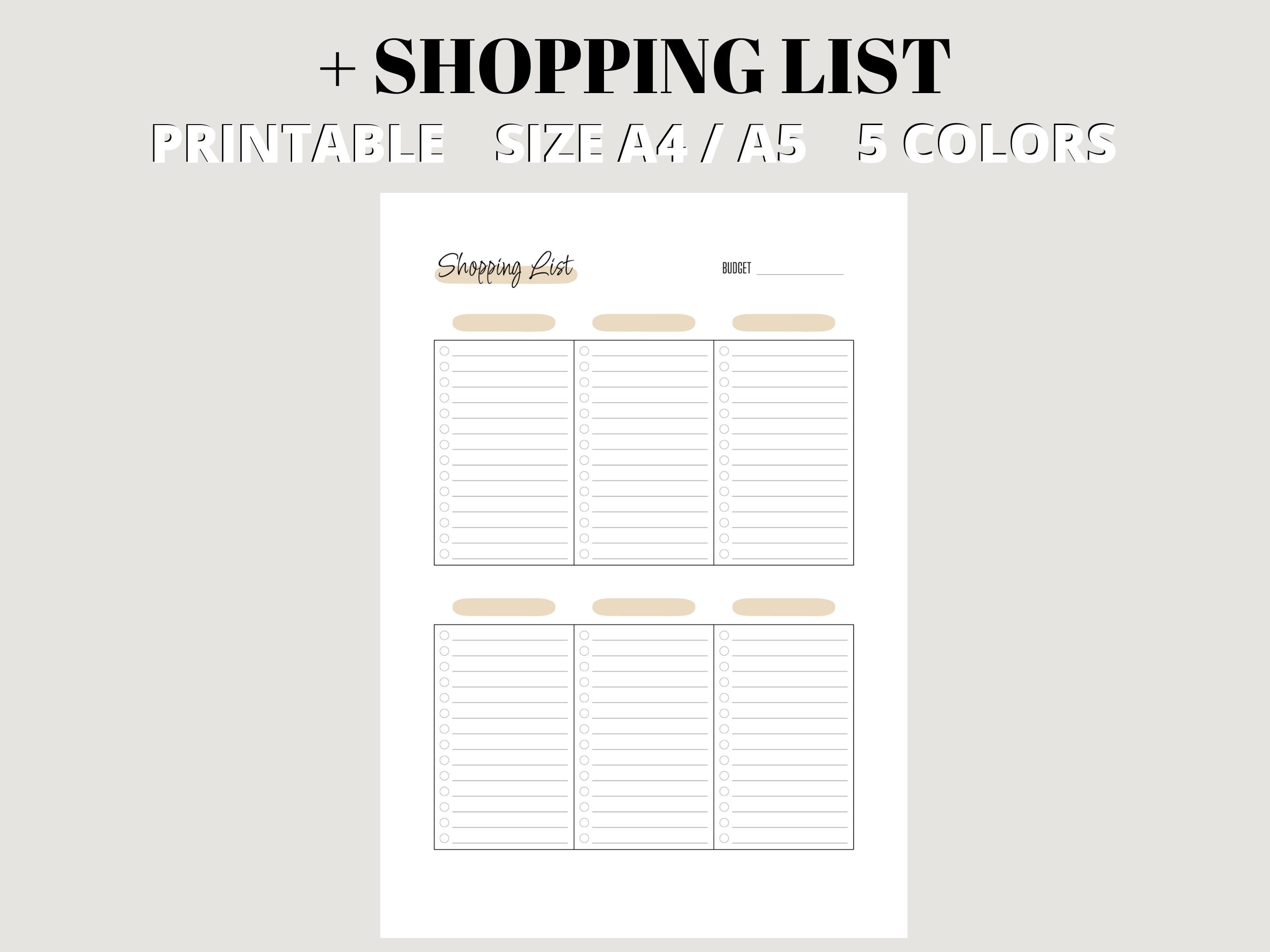 Daily Food Journal Printable PDF, Calorie Tracker, Planner Inserts ...