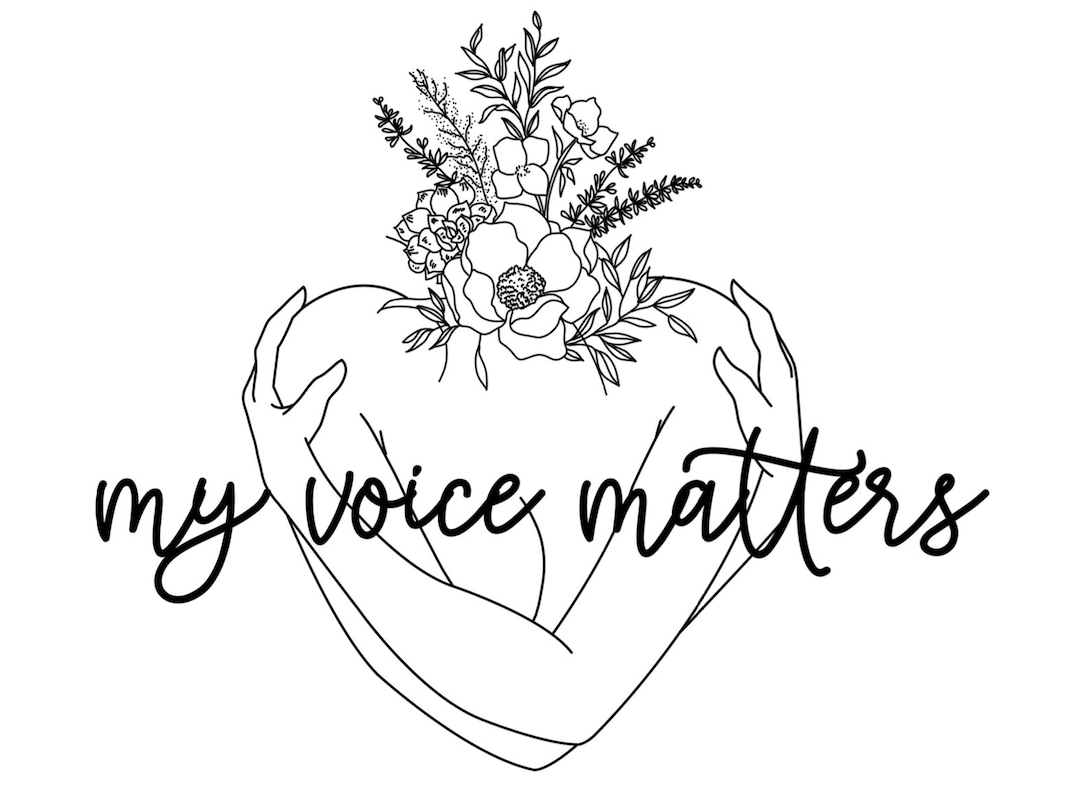 My Voice Matters Coloring Page Instant and Printable Download I Adult ...