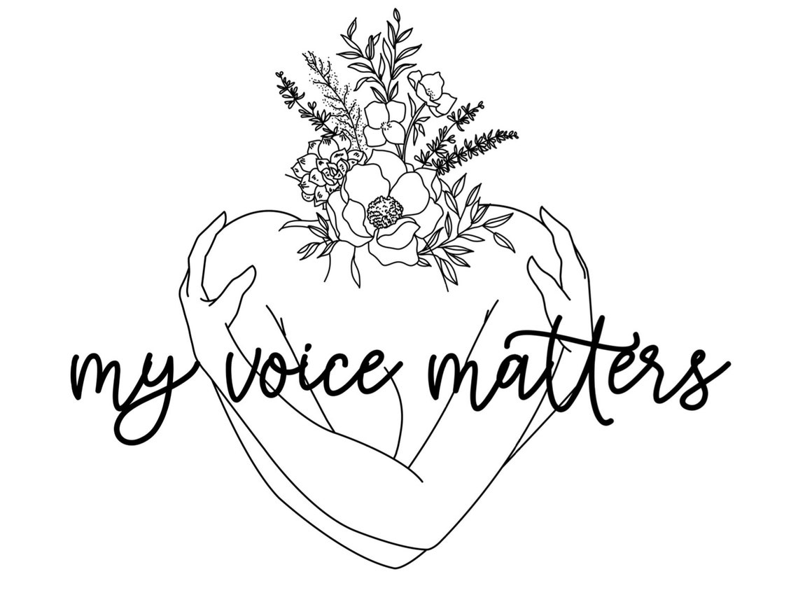 My Voice Matters Coloring Page Instant and Printable Download I Adult ...
