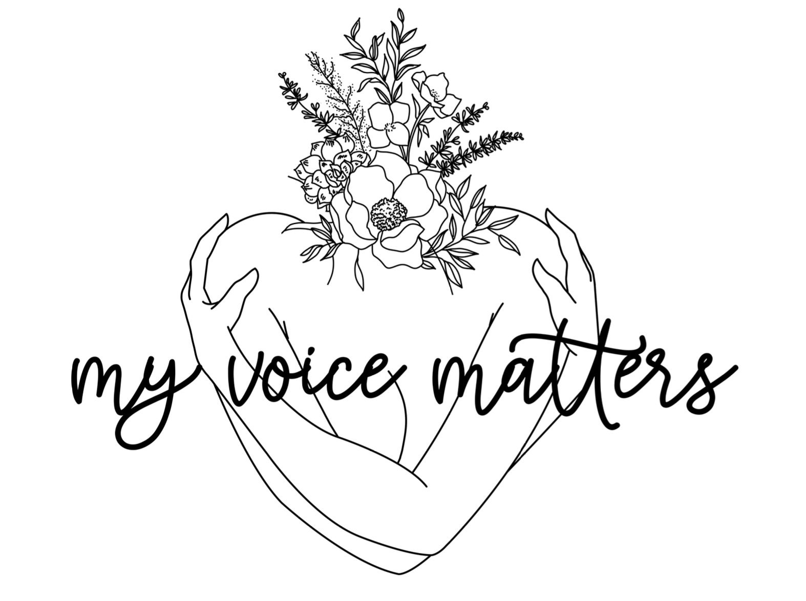 My Voice Matters Coloring Page Instant and Printable Download I Adult ...
