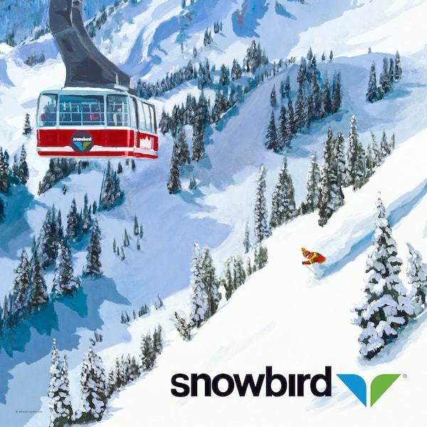 Utah Vintage Ski Poster - Etsy