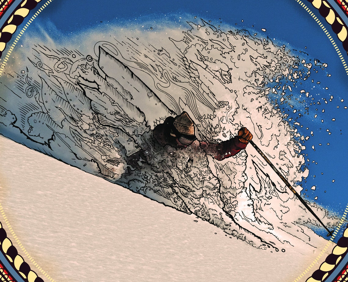 Montana Cold Smoke Poster - Etsy