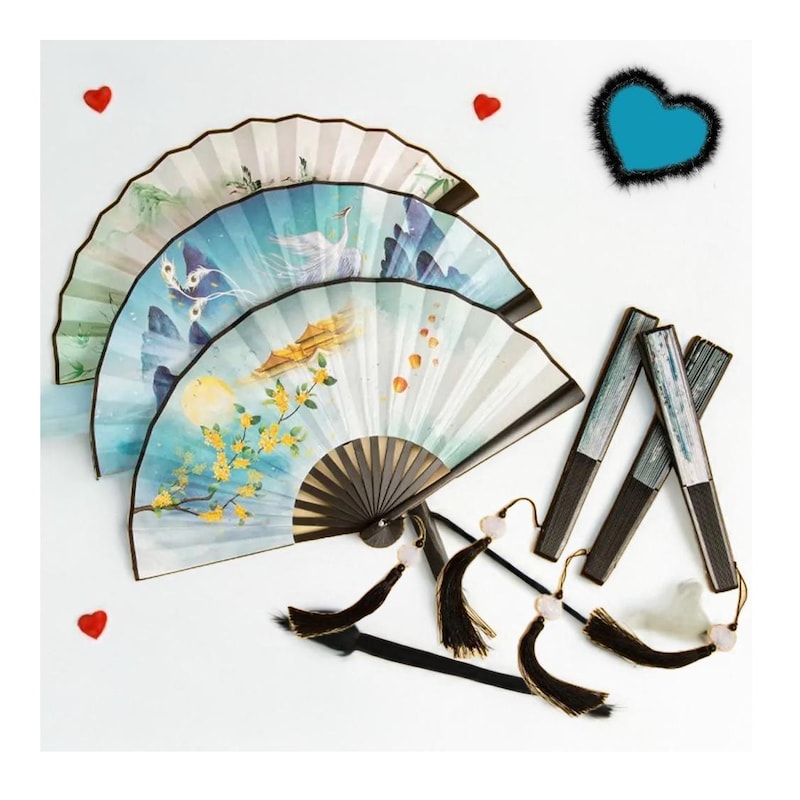Large Japanese Fan - Etsy