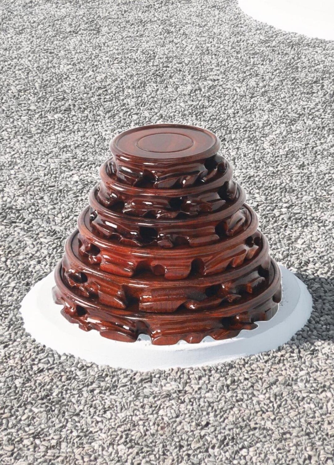 Vase Stand, Wooden Vase Stand, Wood Carving Vase Stand, Flower Pot ...
