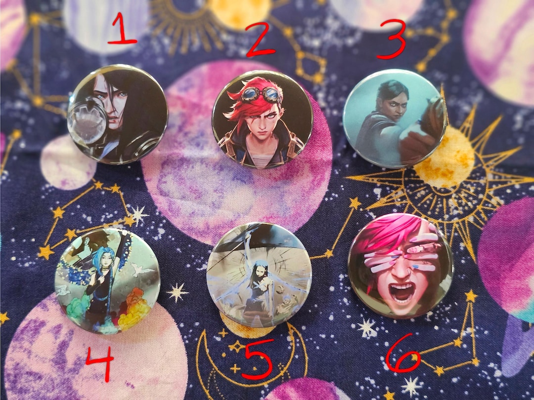 Arcane Season 2 Button Pins (1.45") - Etsy