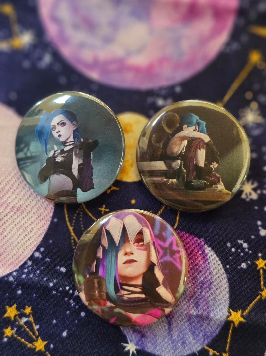 Jinx Pin Button Set (1.45") - Etsy