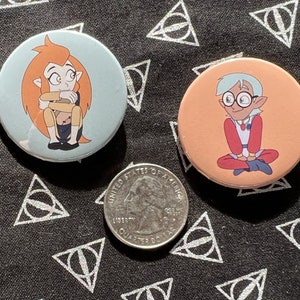 Eda and Raine Pin Button Badge Set - Etsy