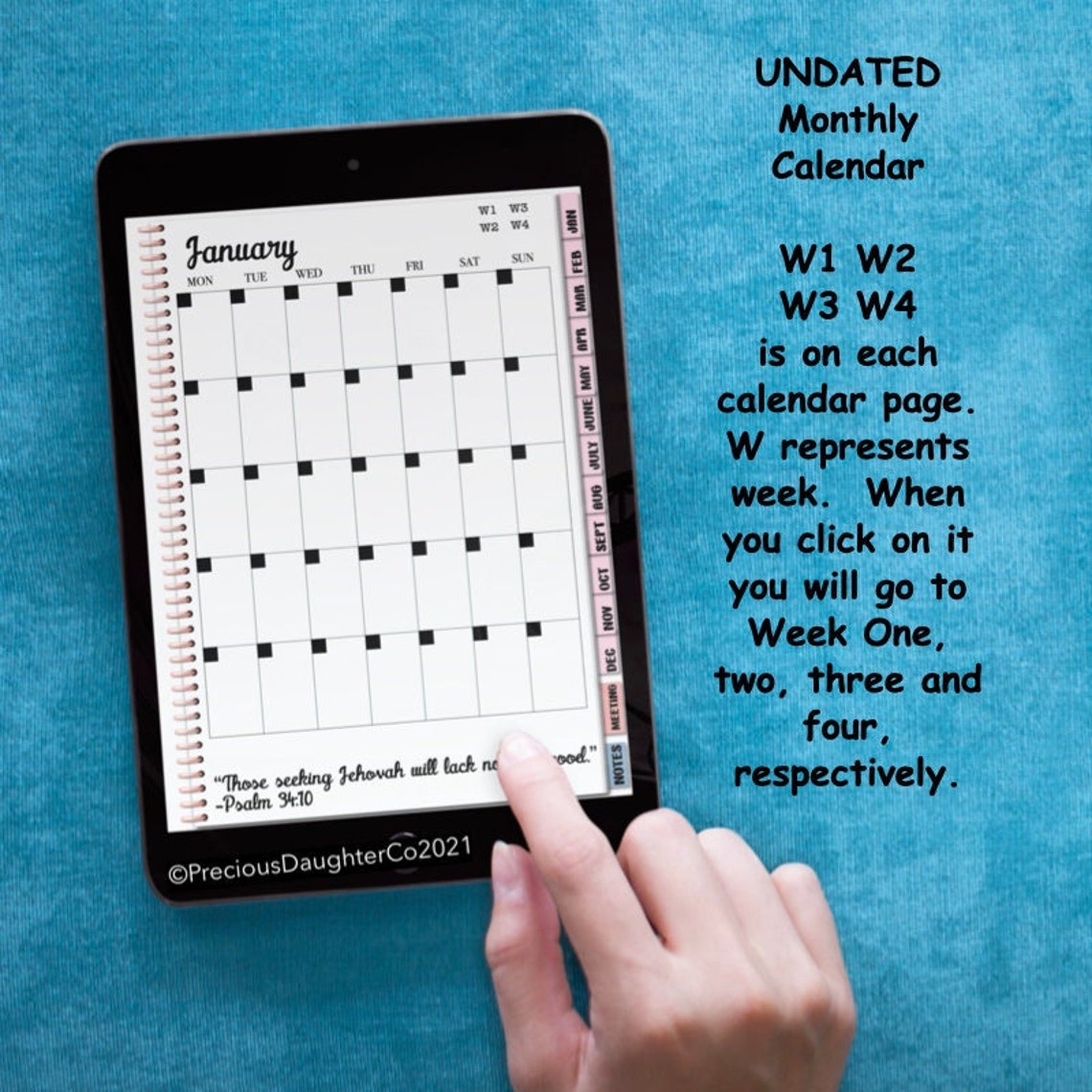 JW DIGITAL Planner JW Meeting Notebook Jw Organizer Best - Etsy