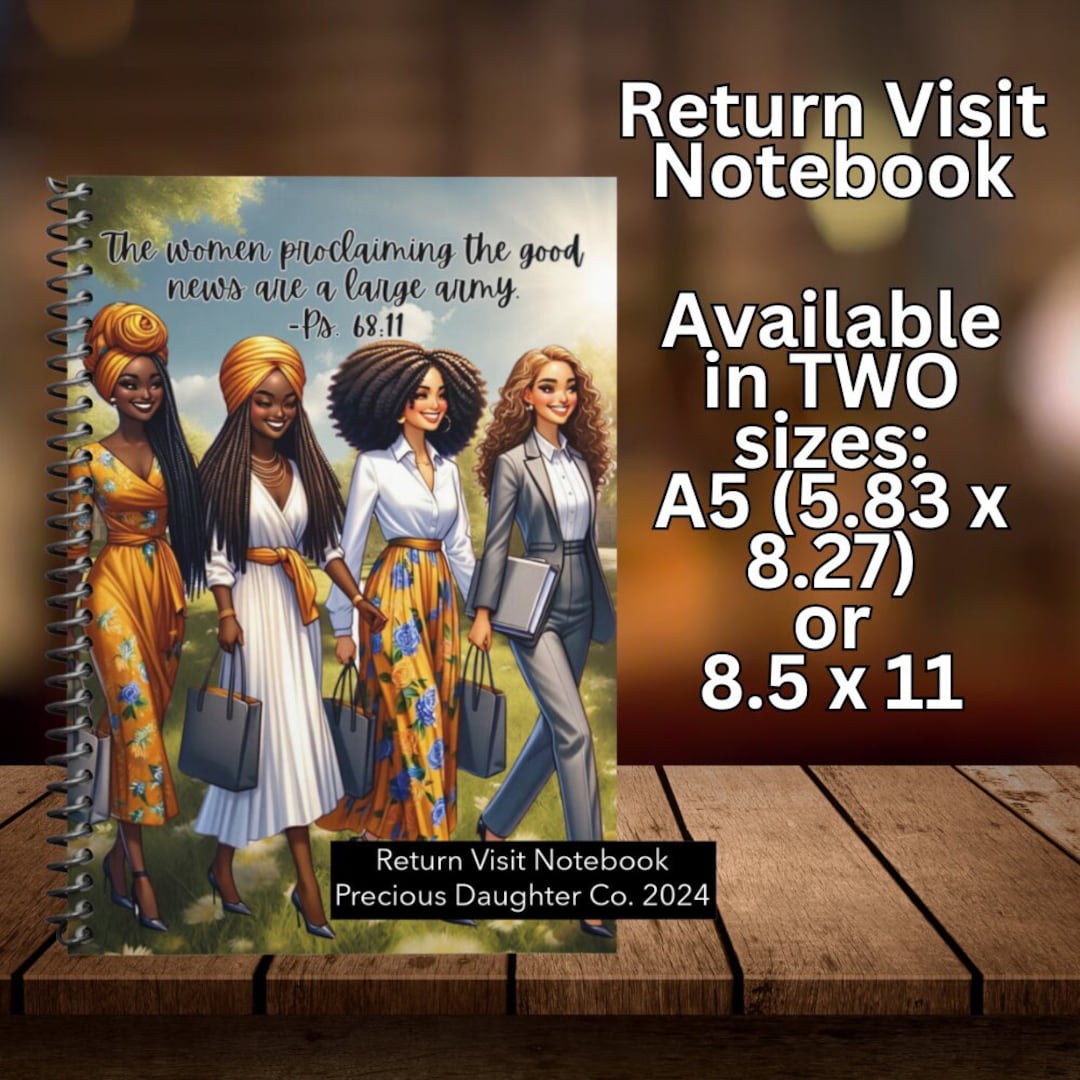 Return Visit Notebook, JW Ministry, Field Service Record - Etsy
