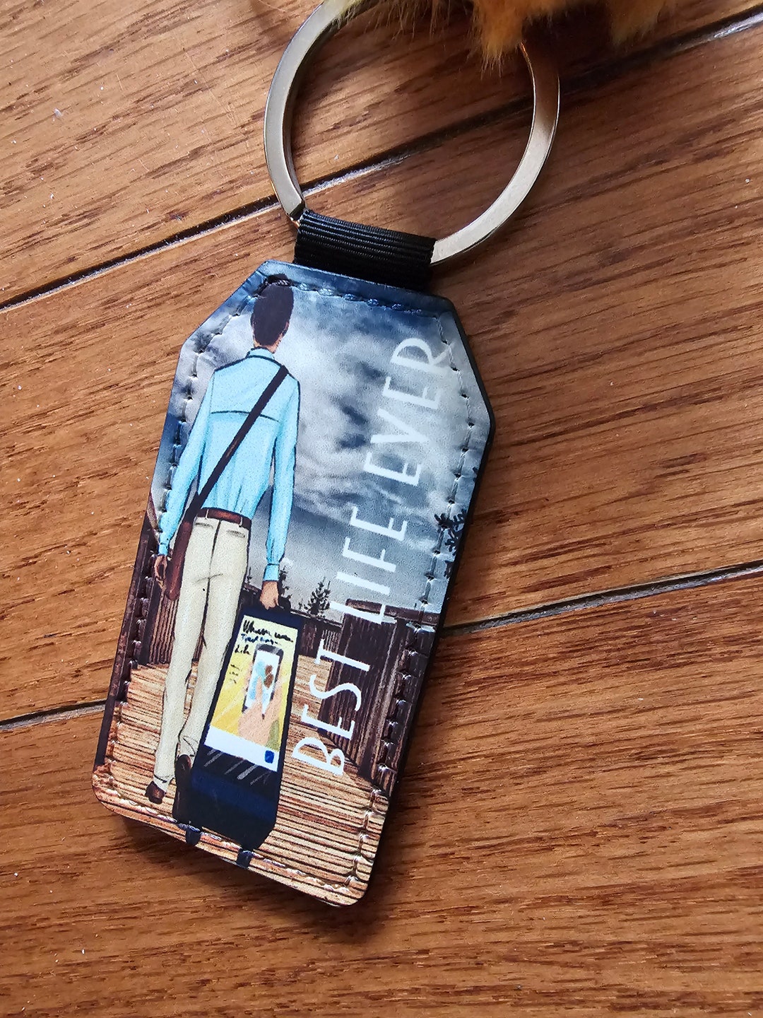 Personalized Key Chain, Sublimated Keychain, Best Life Ever, JW ...