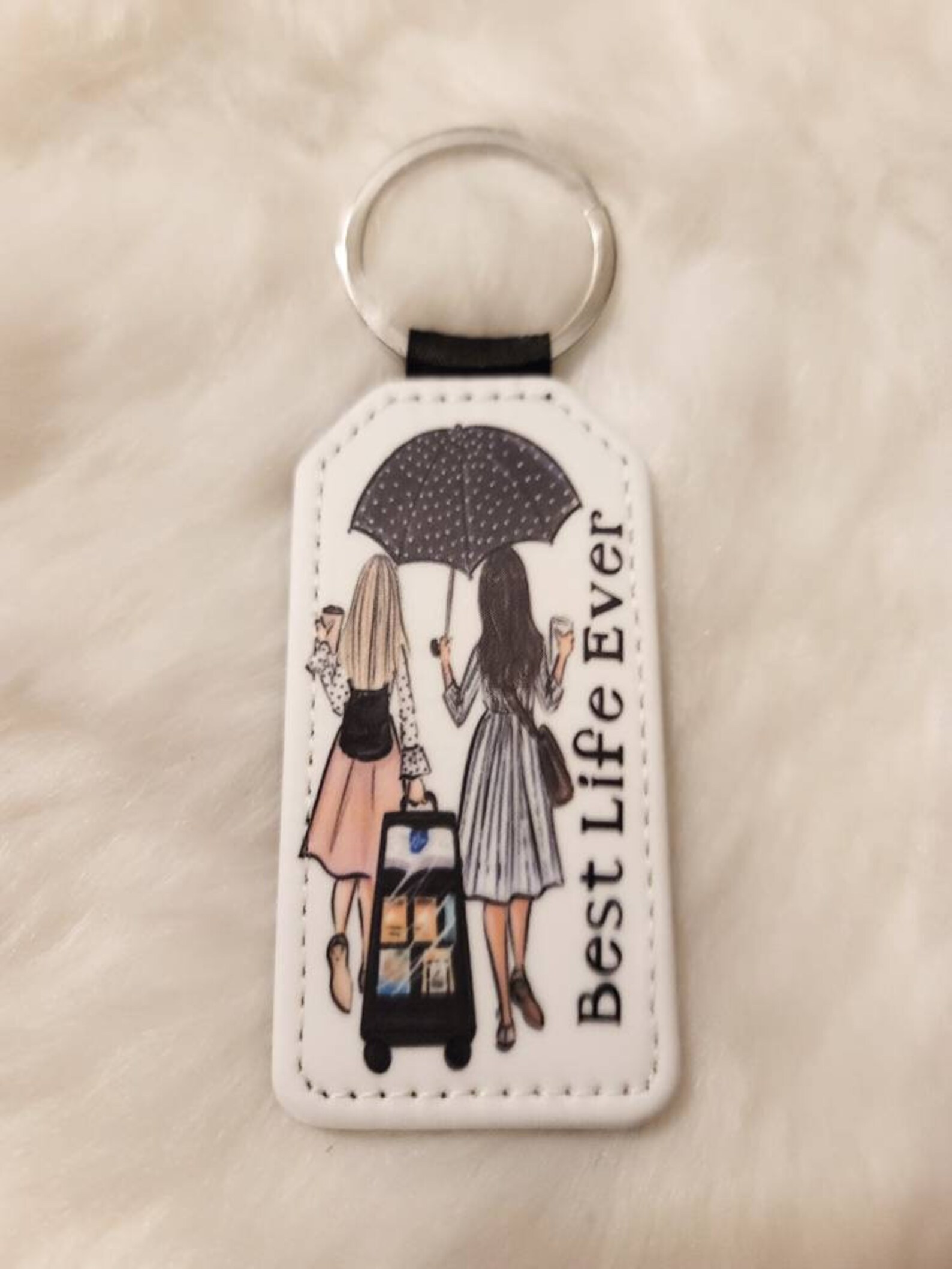 Personalized Key Chain Sublimated Keychain Best Life Ever - Etsy