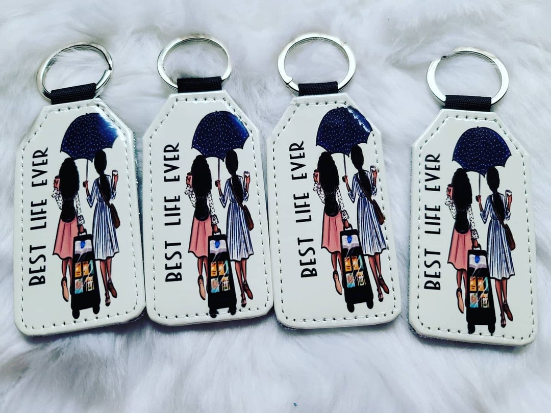 Personalized Key Chain, Sublimated Keychain, Best Life Ever, JW ...