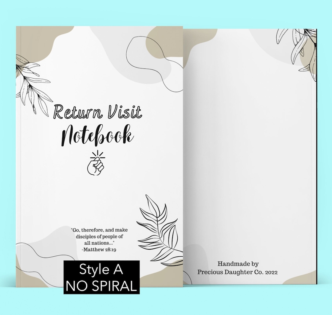 Field Service Report, JW Ministry Record, Jw Notebook, JW Pioneer Gift ...