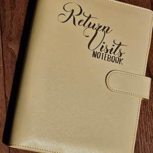 JW Return Visit A5 Notebook, Faux Leather, Field Service Record - Etsy