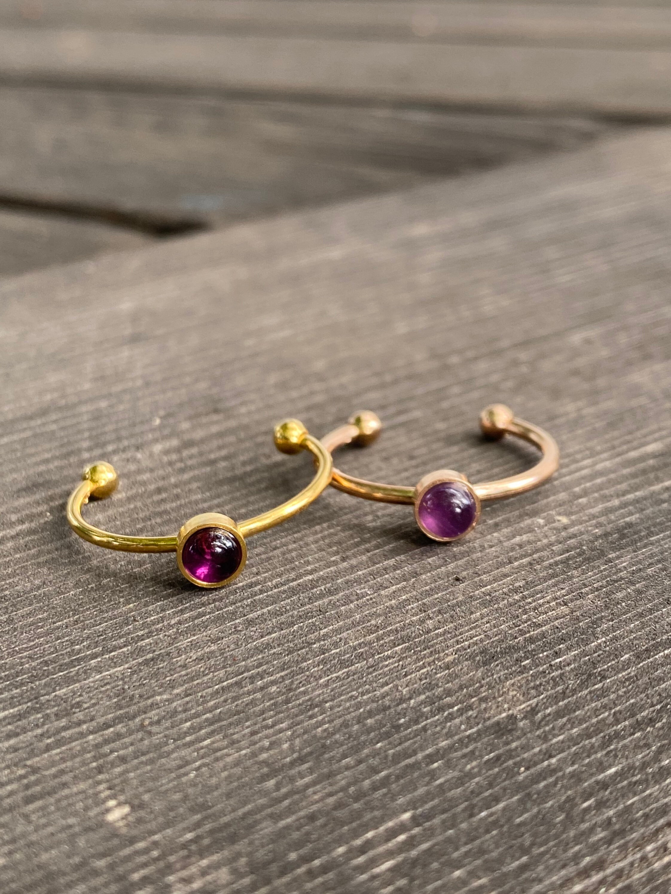 Stainless Steel Dainty Open Back Adjustable Rings - Etsy