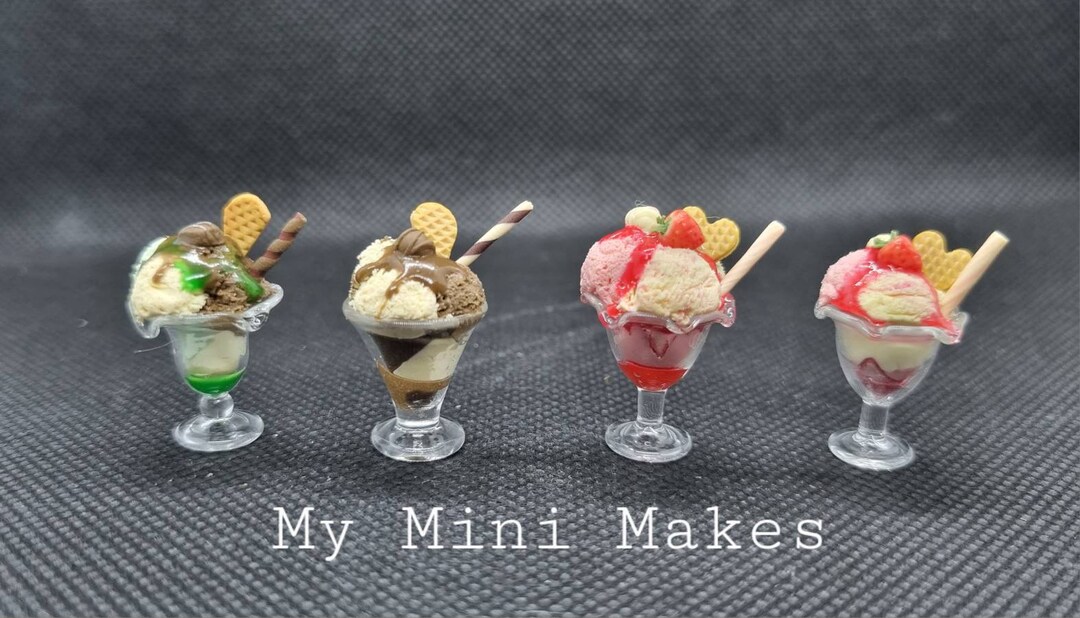 Miniature Ice Cream Sundae - Etsy