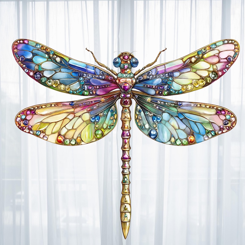 Dragonfly Suncatcher - Etsy