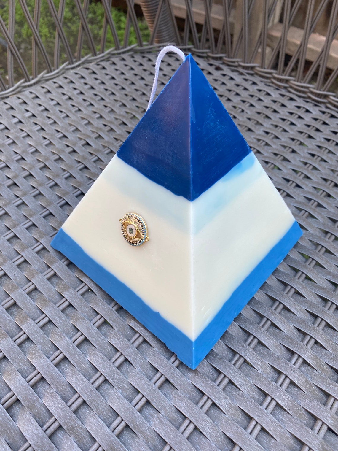 Evil Eye Mystery Pyramid Candle | Etsy