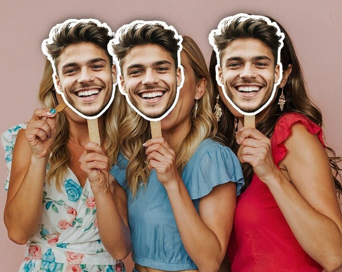 Face on a Stick Custom Head for Bachelorette Party Graduation Bridal ...