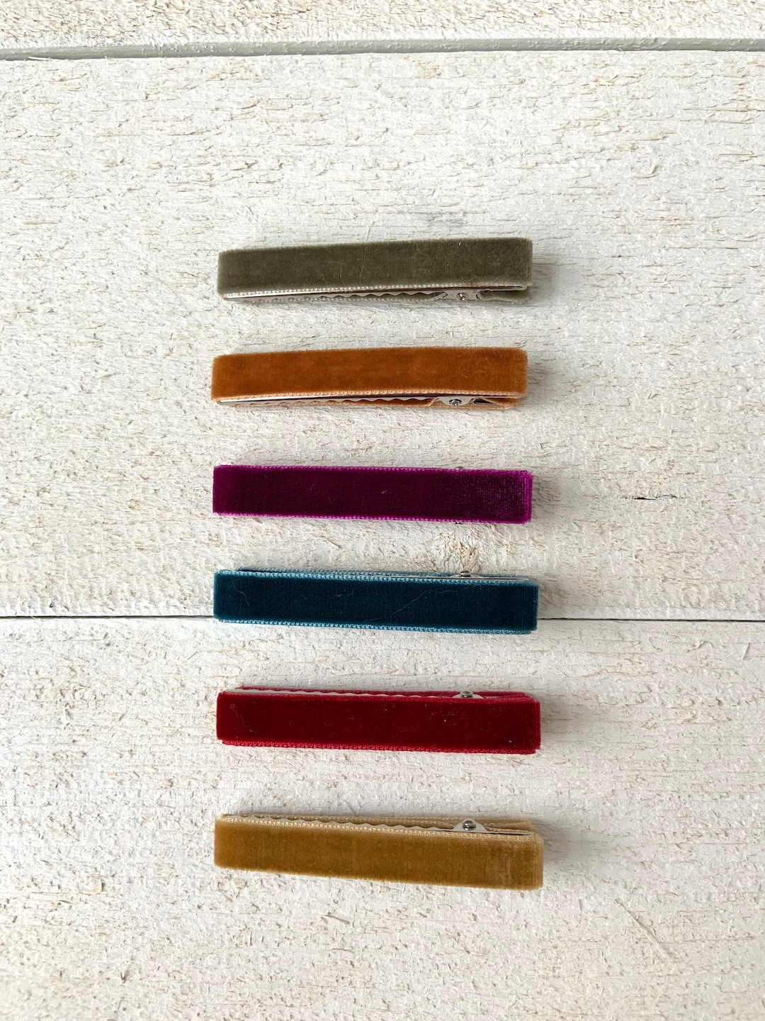 Large Velvet No Slip Barrette: Fully Lined Alligator Clip - Etsy
