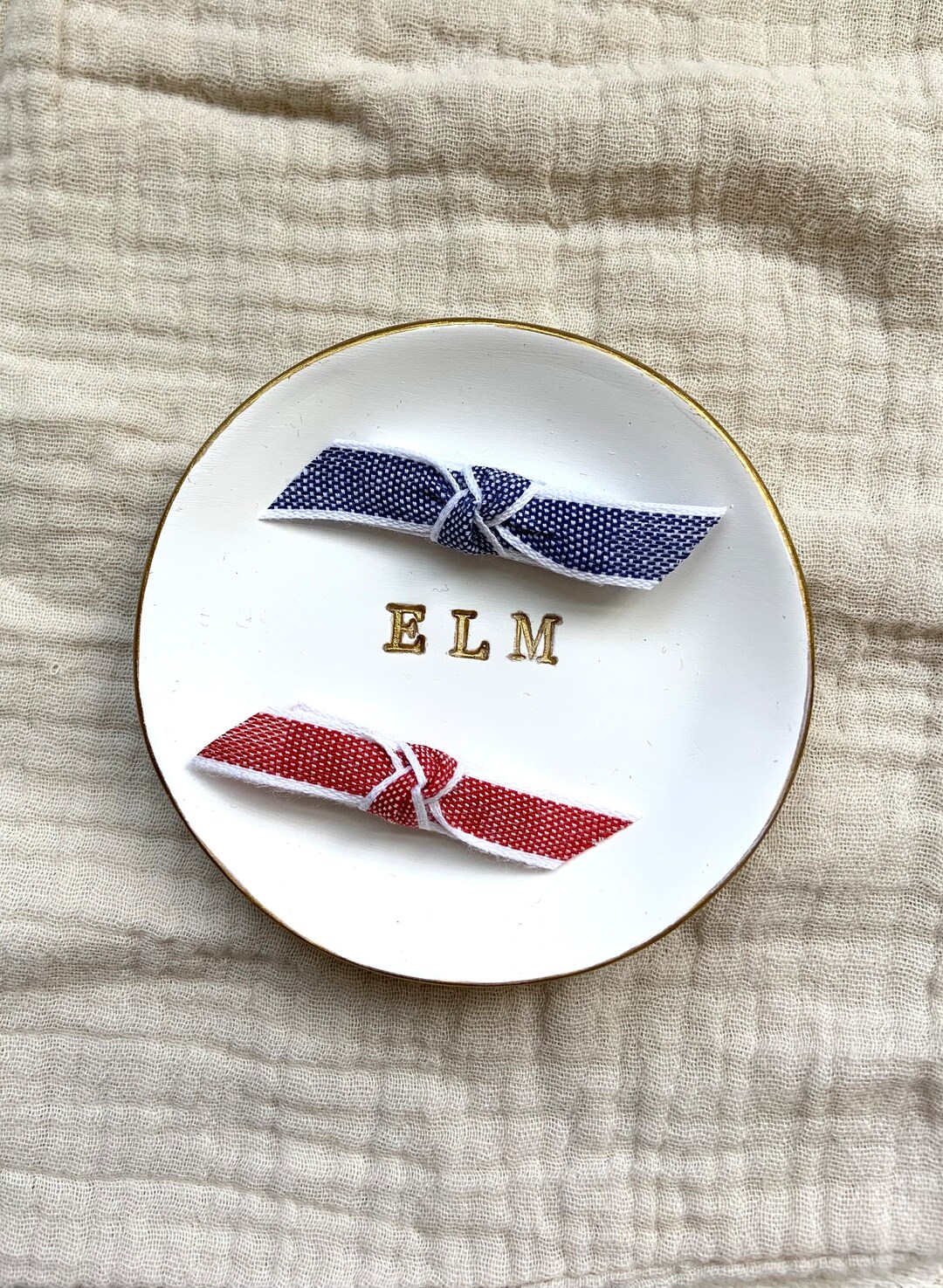 Small Knotted Fully Lined Barrettes, Baby Barrettes, Toddler Barrettes ...