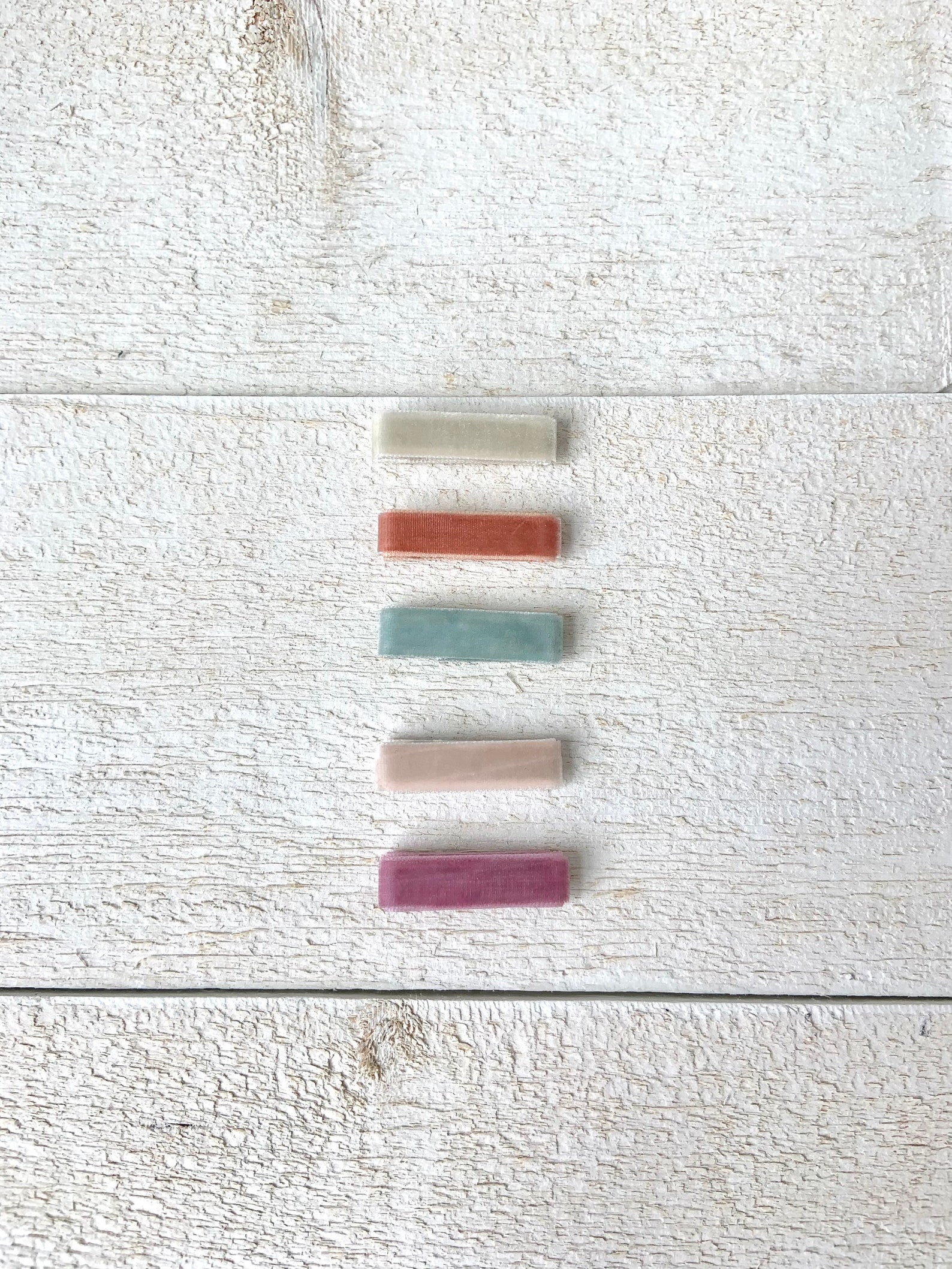 Small Velvet Fully Lined Barrettes Baby Barrettes Toddler | Etsy