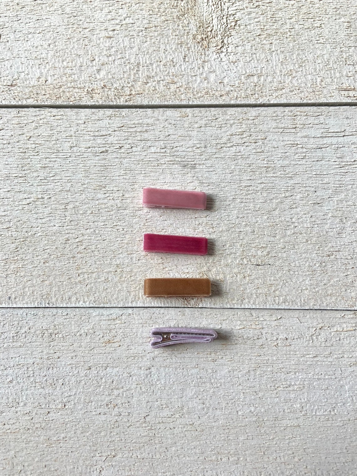 Small Velvet Fully Lined Barrettes Baby Barrettes Toddler - Etsy