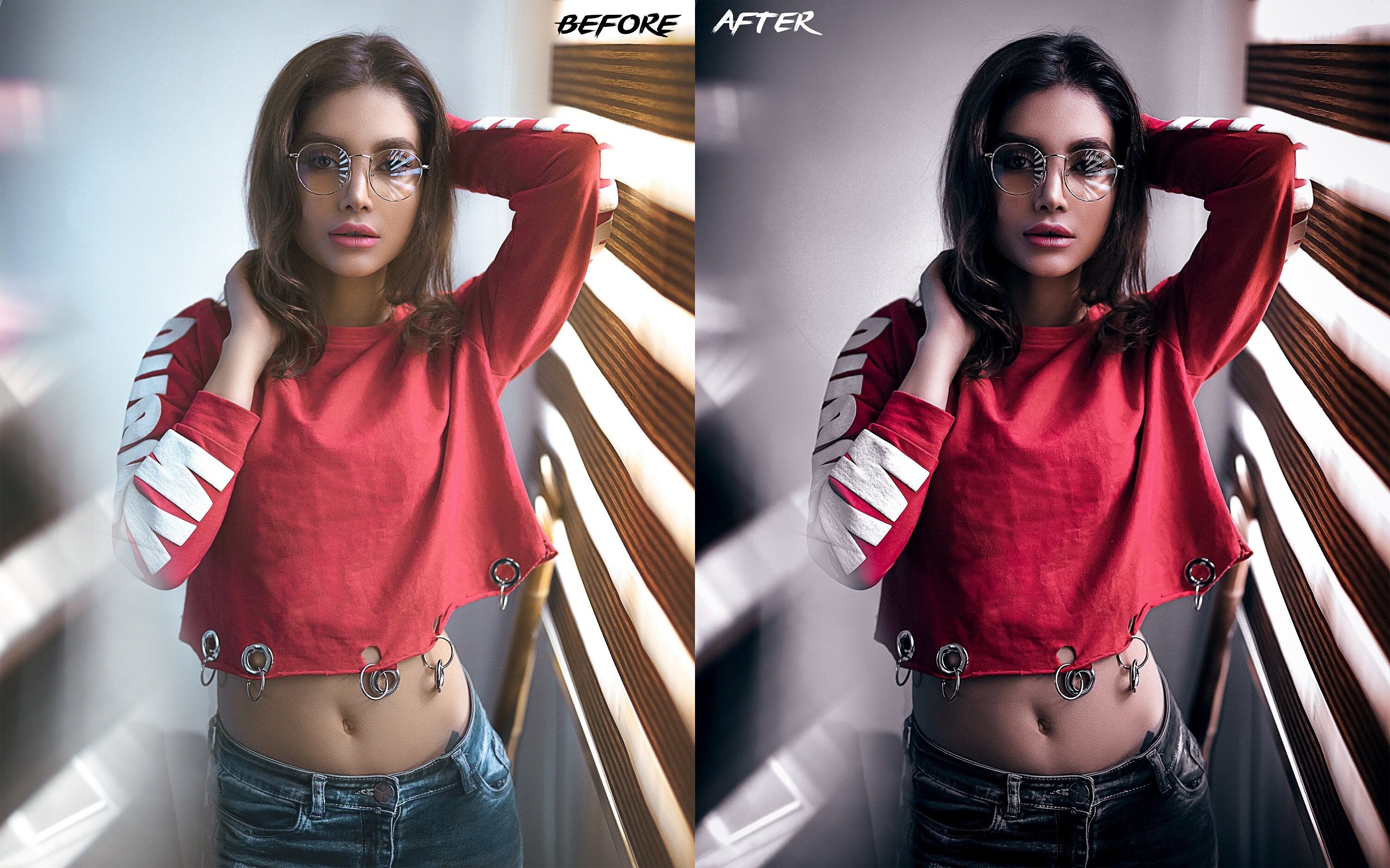 Red Black Preset, Black and Red Lightroom Presets, Black Lightroom ...