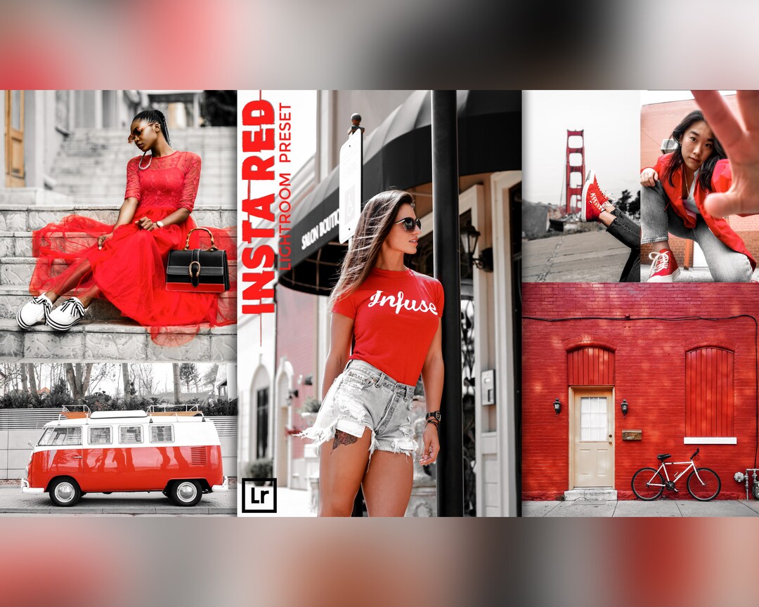 Insta Red Preset, Red Preset, Red Lightroom Preset, Red Instagram ...